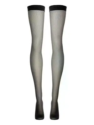 Wolford Backseam Illusion Stay-ups - Black