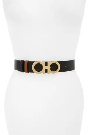 FERRAGAMO Salvatore Reversible Gancini Belt