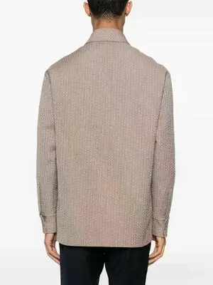 Fendi Jacquard-stitching Shirt Jacket