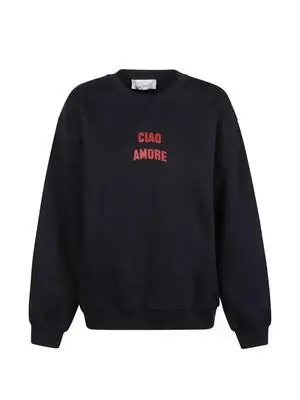 Giada Benincasa Lettering Sweatshirt - Blue