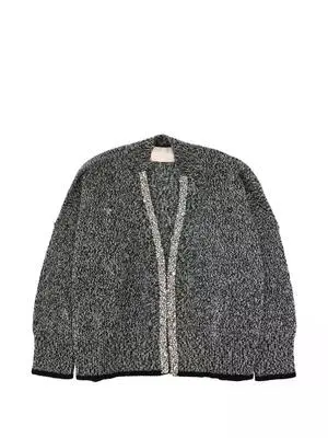 CIRCUS HOTEL Sequin Trim Cardigan
