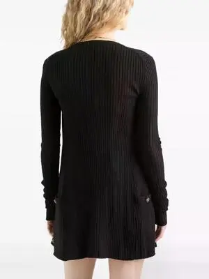 Dolce & Gabbana Ribbed Knit Buttoned Jacket