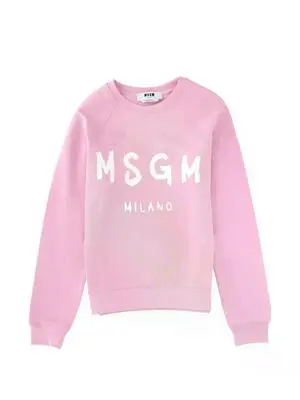 MSGM Logo-print Crew-neck Sweatshirt