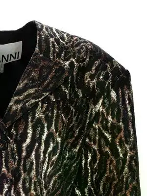 GANNI Animal-print Blazer