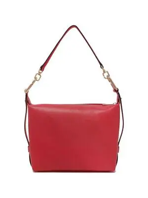 Furla Tonie Metal Logo Chain Shoulder Bag - Red