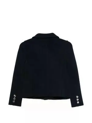 CHARLOTT Buttoned Collared Jacket - Blue