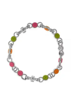 Casablanca Floral Motif Necklace - Silver