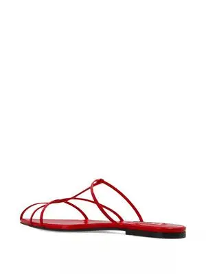 JIL SANDER Strappy Flat Sandals - Red