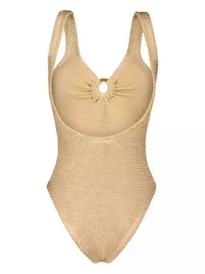 PARAMIDONNA Romana Ring-detail Swimsuit - Neutrals