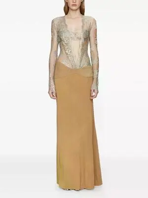 Christopher Esber Sèpienne Lace Belted Gown
