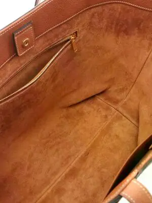 Celine Medium Grained Calfskin Cuir Triomphe Cabas Anais Tote Bag