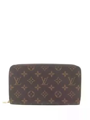 LOUIS VUITTON 2021-2025 Monogram Zippy Wallet Long Wallets - Brown