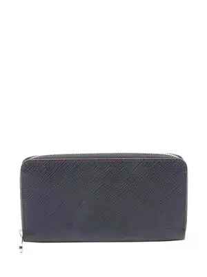 LOUIS VUITTON 2017 Epi Zippy Wallet Long Wallets Black
