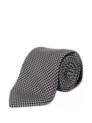 TOM FORD Patterned Neck Tie - Grey