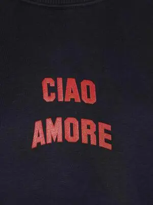 Giada Benincasa Lettering Sweatshirt - Blue