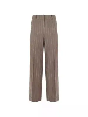 Peserico Pinstripe Wide-leg Trousers