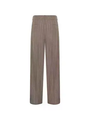 Peserico Pinstripe Wide-leg Trousers
