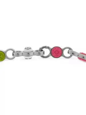 Casablanca Floral Motif Necklace - Silver