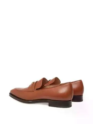 Bally Scribe Grained Leather Loafers