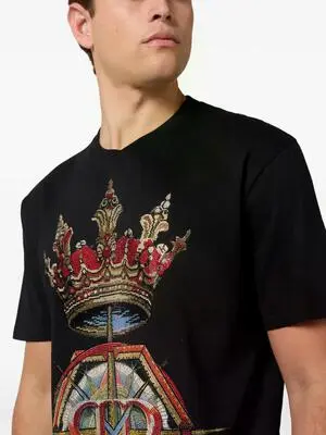 Philipp Plein Rhinestone Round-neck T-shirt - Black