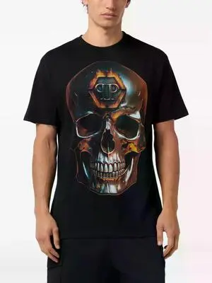 Philipp Plein Lava Skull Round-neck T-shirt - Black