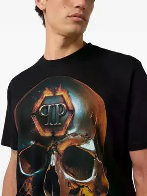 Philipp Plein Lava Skull Round-neck T-shirt - Black