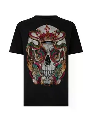 Philipp Plein Rhinestone-pattern T-shirt