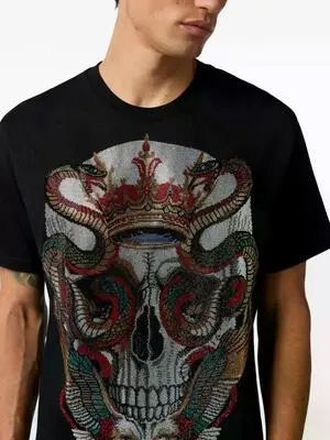 Philipp Plein Rhinestone-pattern T-shirt
