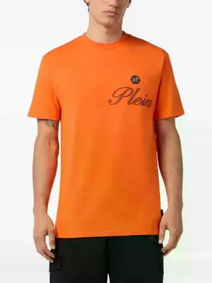 Philipp Plein Round Neck T-shirt Signature - Orange
