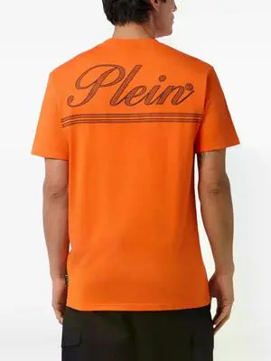 Philipp Plein Round Neck T-shirt Signature - Orange