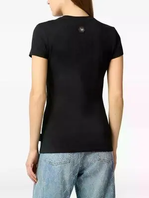 Philipp Plein Teddy Bear Logo-detail T-shirt - Black