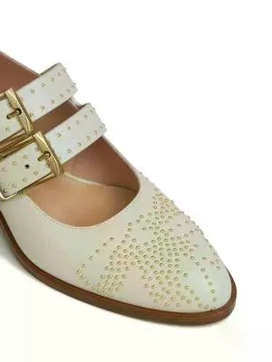 Chloé Susan Buckle-embellished Pumps - Neutrals
