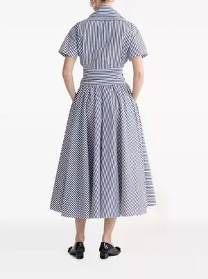PATOU Striped Knotted Shirt - White
