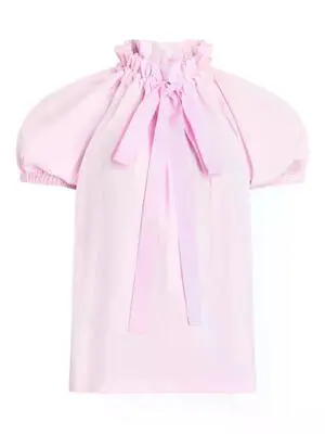 PATOU Ruffled Tie-fastening Top - Pink