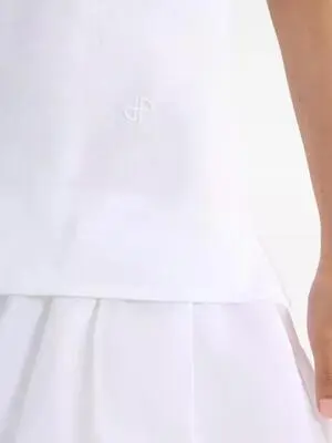 PATOU Mini Dress With Short Sleeves - White