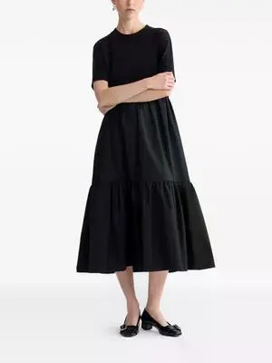 PATOU Short-sleeved Midi Dress - Black
