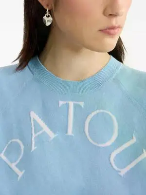 PATOU Logo-detailed Long-sleeved Sweater