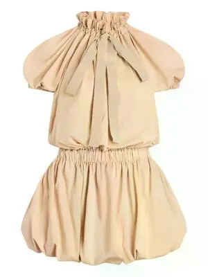 Patou Volume-ruffled Mini Dress