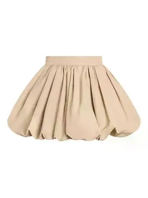 PATOU Bloomer Mini Pleated Skirt - Neutrals