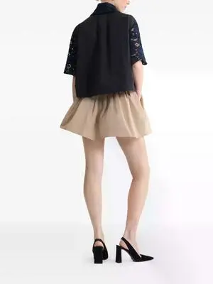 PATOU Bloomer Mini Pleated Skirt - Neutrals