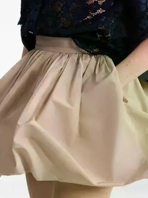 PATOU Bloomer Mini Pleated Skirt - Neutrals