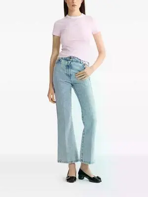 Patou Flared Jeans With Gold-tone Hardware