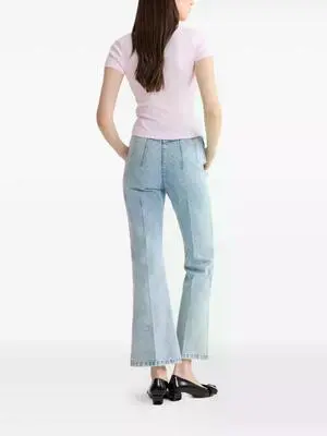 Patou Flared Jeans With Gold-tone Hardware
