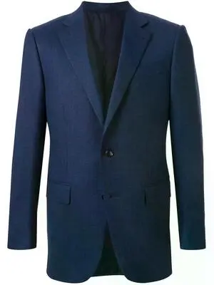 Zegna Single Breasted Blazer - Blue