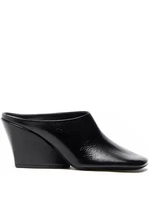 Proenza Schouler Slant Leather Mules - Black