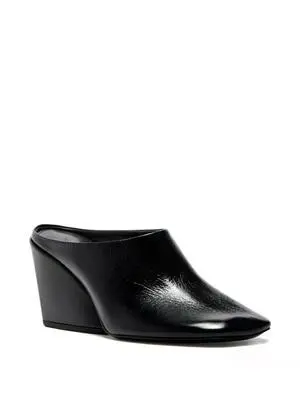 Proenza Schouler Slant Leather Mules - Black
