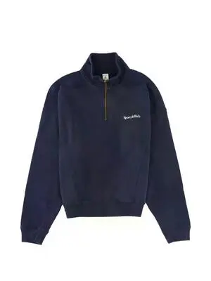 Sporty & Rich Cotton Zip Sweatshirt