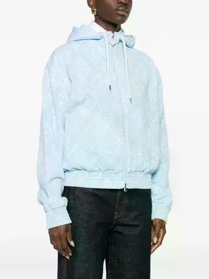 Casablanca Printed Zip-up Hoodie