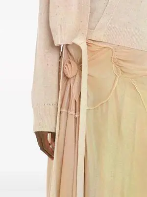 Victoria Beckham Wrap-front Cashmere Cardigan