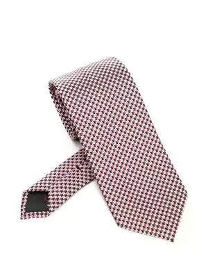 TOM FORD Patterned Silk Tie - Pink